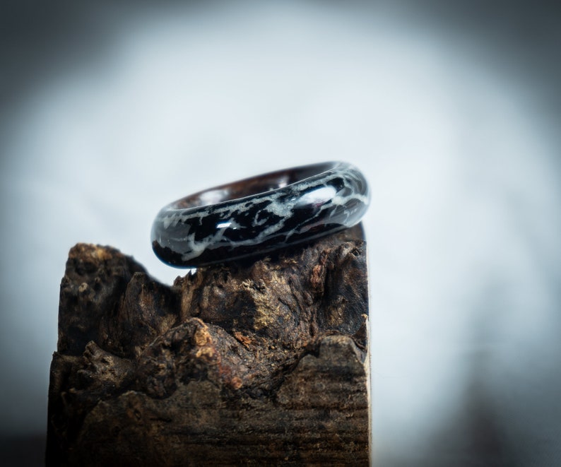 Glow Wood Ring Colorful Luminous Resin Wood Ring Women Men | Etsy