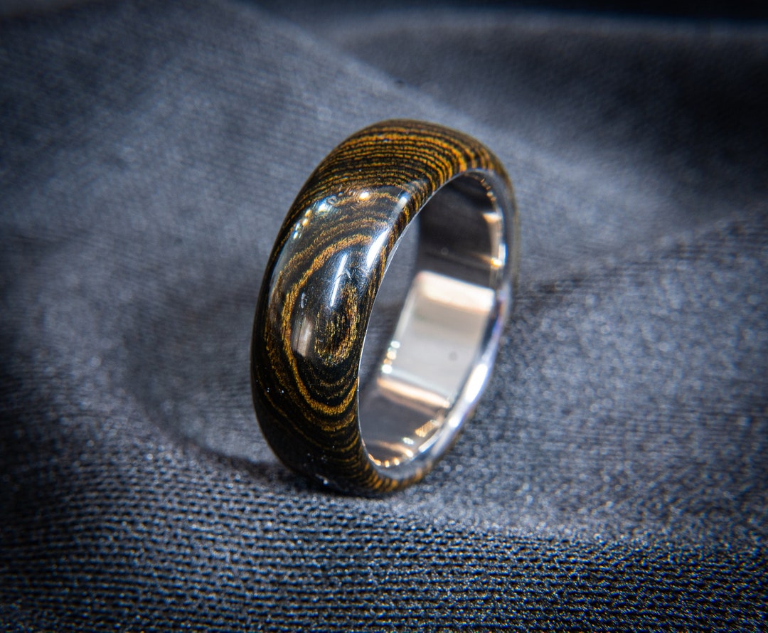 Composure Ring, Classic Wood Ring, Titanium Core Ring, Mens Wedding ...