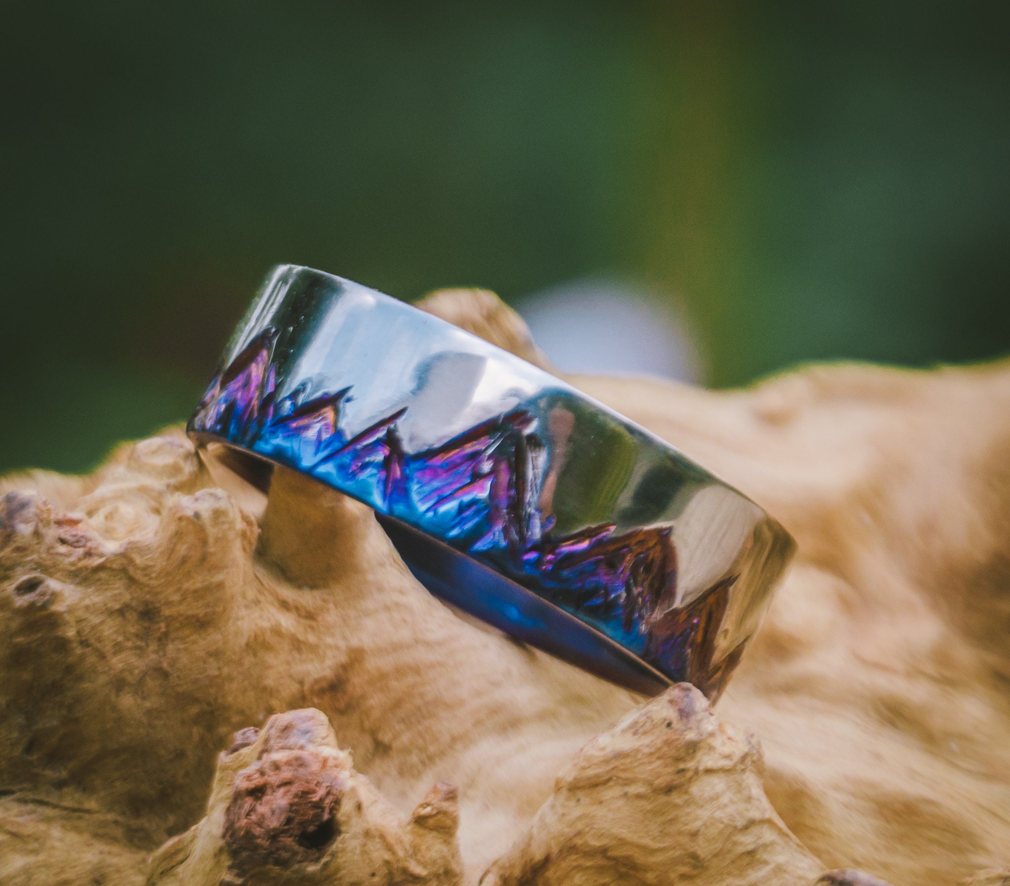 Mountain Range Ring Titanium Mens Wedding Ring Womens - Etsy