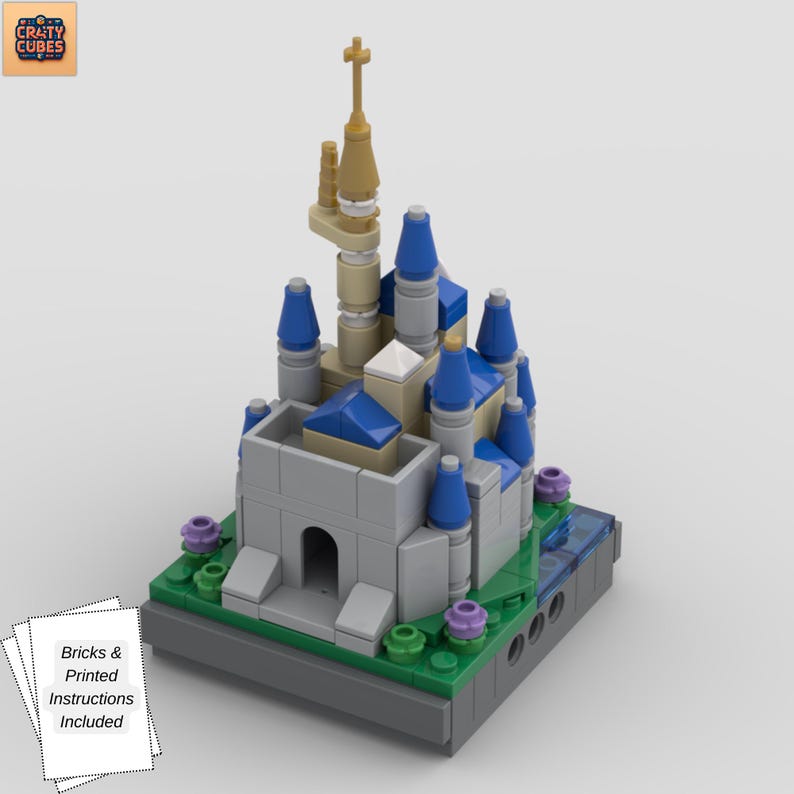 Cinderella's Castle | Magic Kingdom Building Block Kit | Walt Disney ...