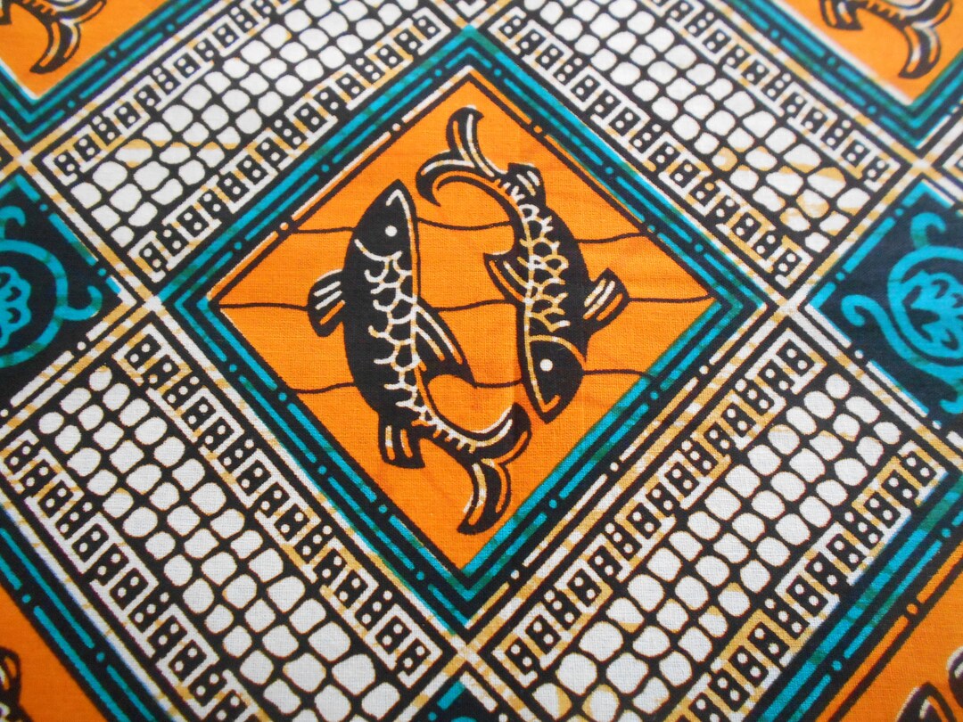 Wax Fish Fabric Coupon - Etsy