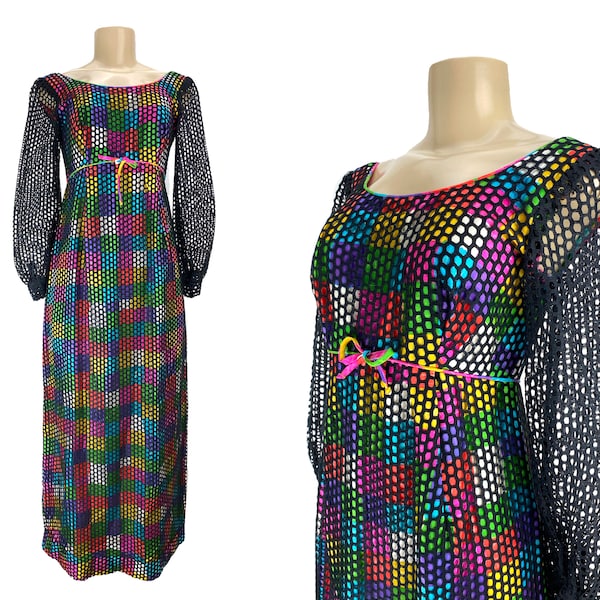 Mesh Overlay Maxi Dress - Etsy