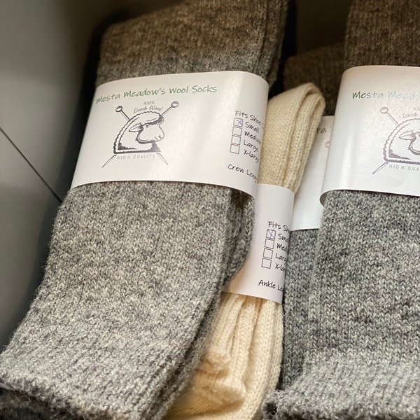 White Wool Socks - Etsy