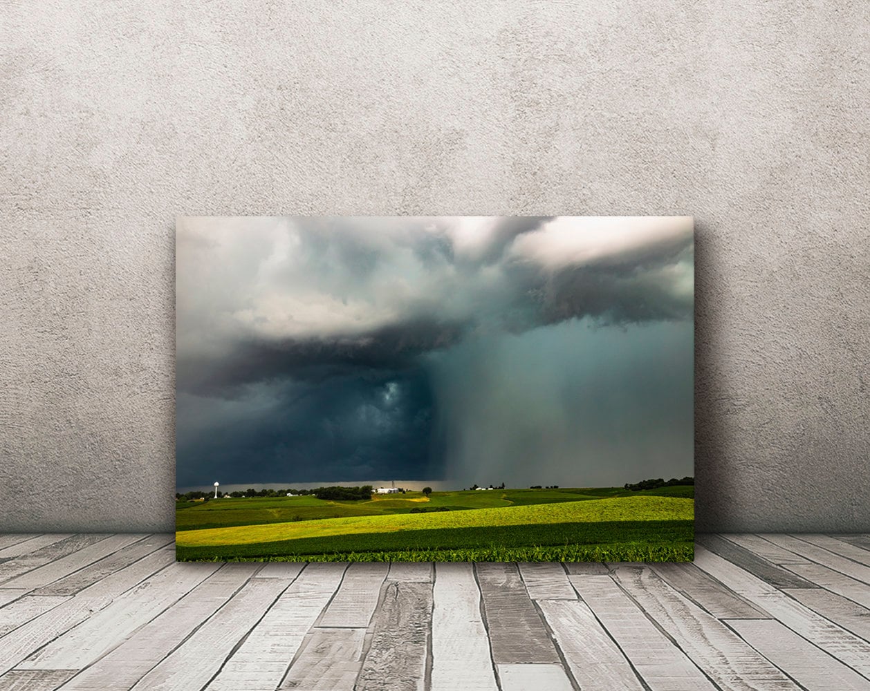 Thunderstorm Photography Hanging, Heavy Summer Rainstorm Wall Art ...