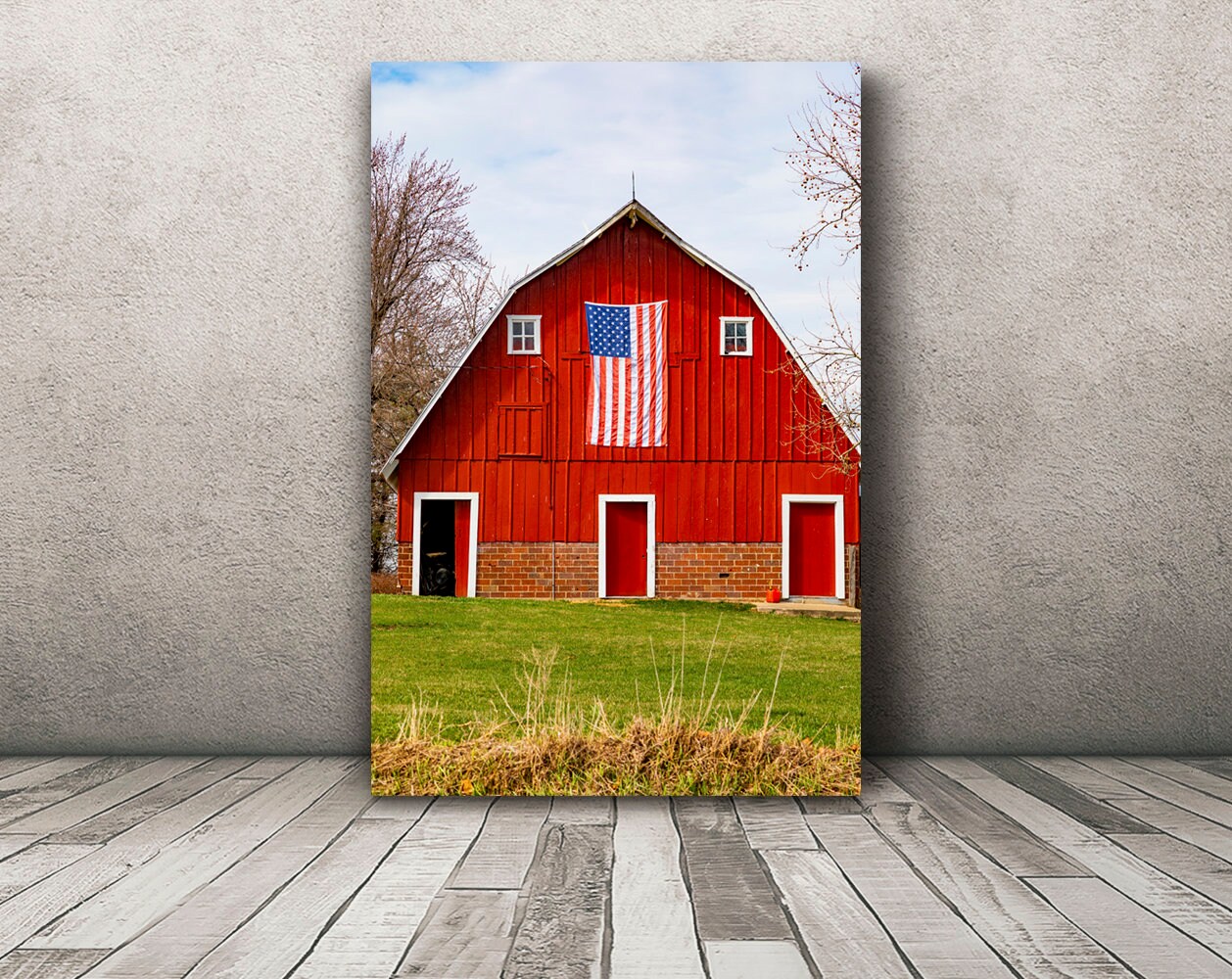 Red Barn Photography Print, Farm Wall Art Photo of Barn in Iowa With an ...