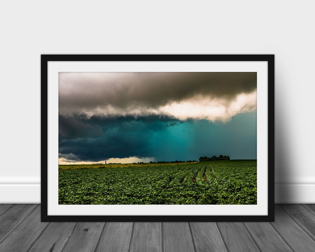 Iowa Landscape Wall Art Photo, Fine Art Storm Photography Print - Etsy