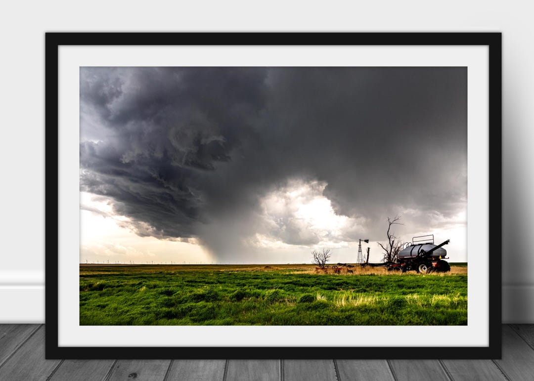 Stormy Nebraska Landscape Print, Fine Art Storm Photography Wall Art ...