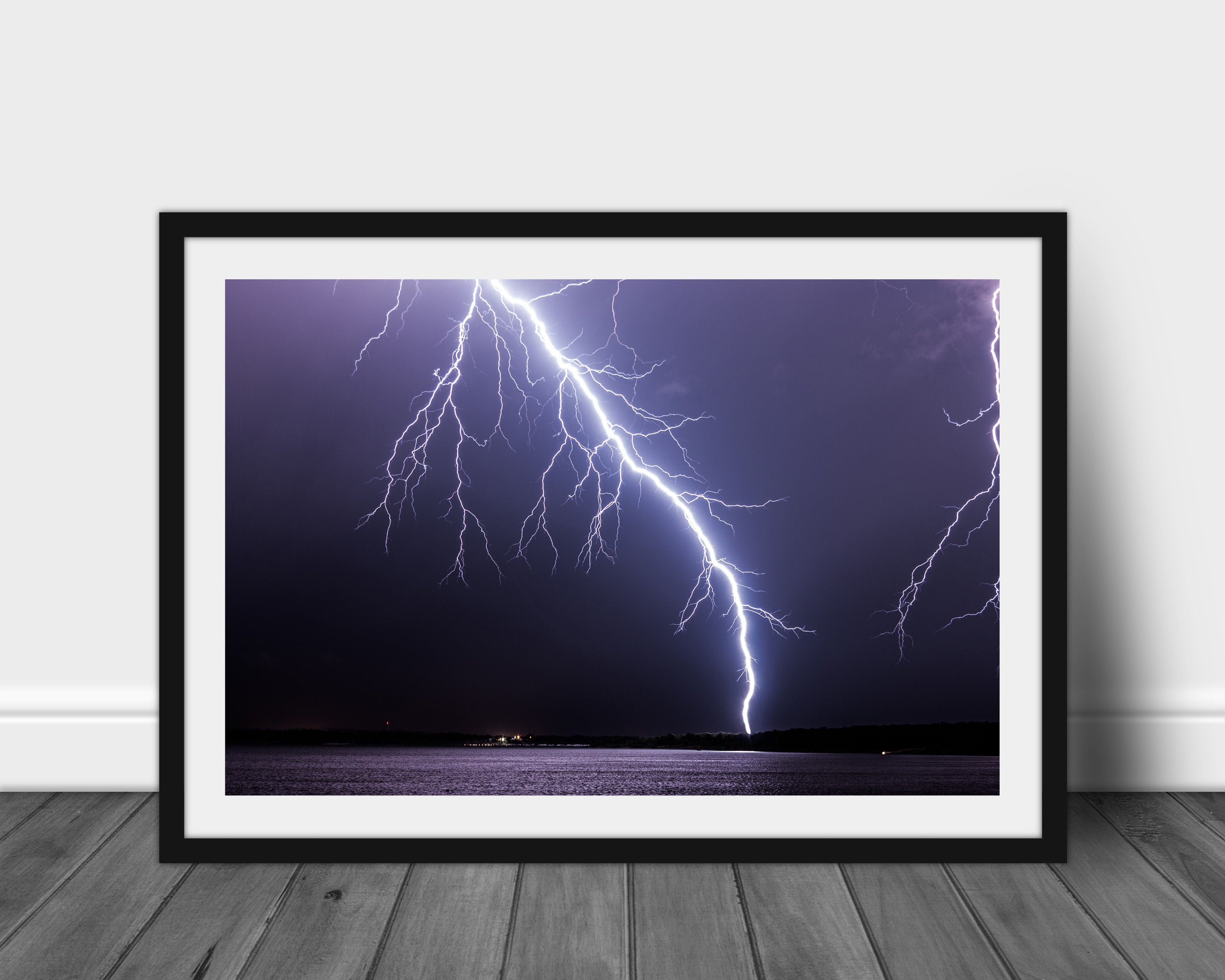 Lightning Photography Print, Storm Picture Wall Art Hanging Decor - Etsy