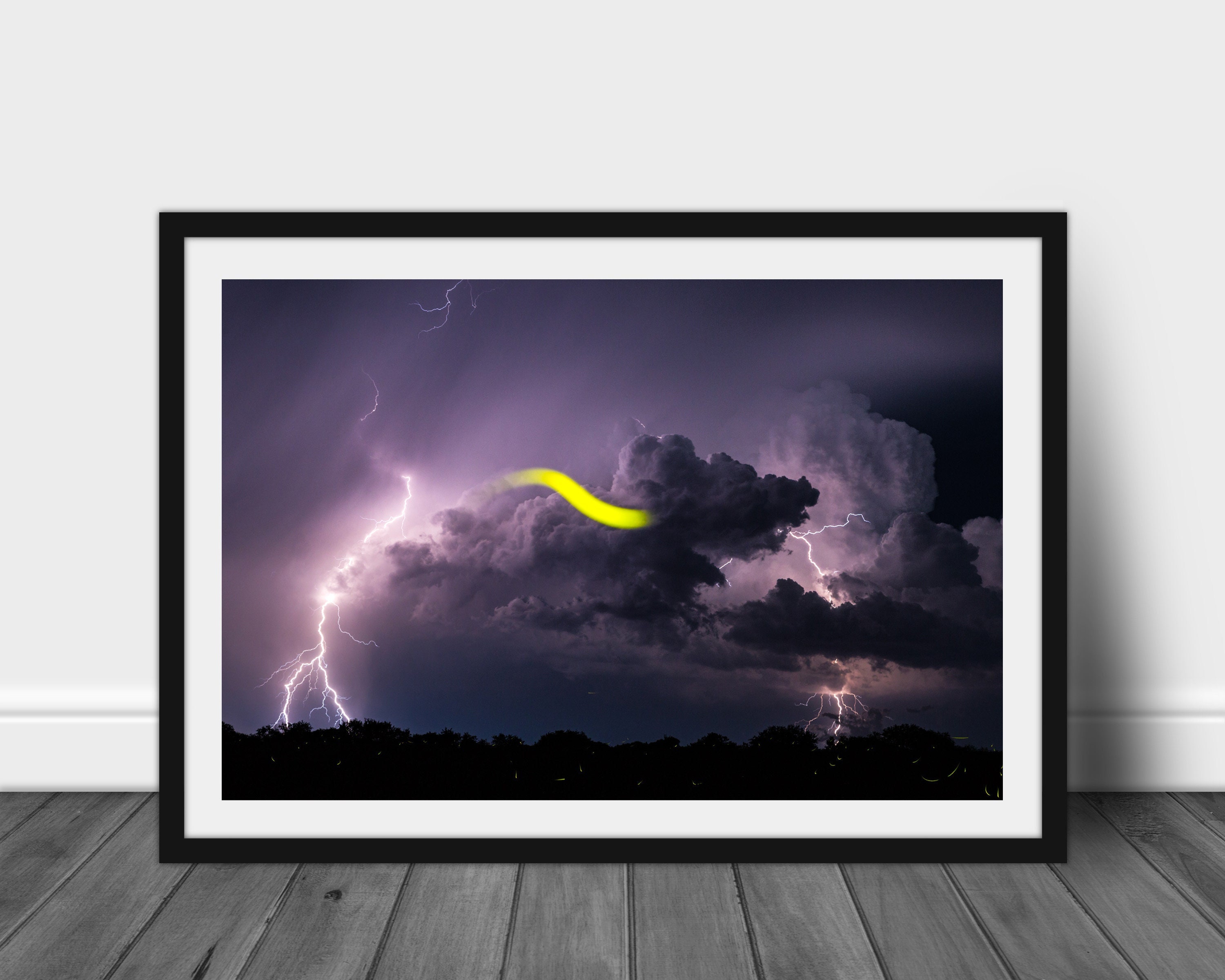 Lightning Photography Print, Night Sky Storm Cloud Wall Art Picture - Etsy