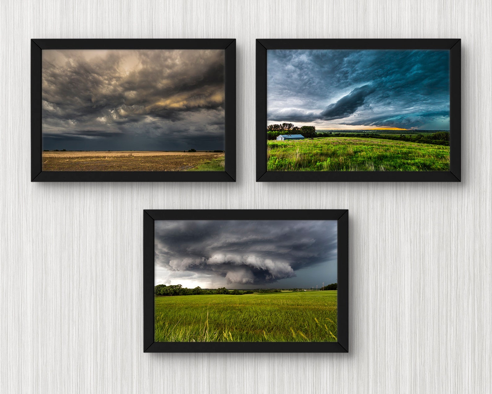 4x6 Landscape Photo Prints, Set of 3 Storm Photography and Dramatic ...