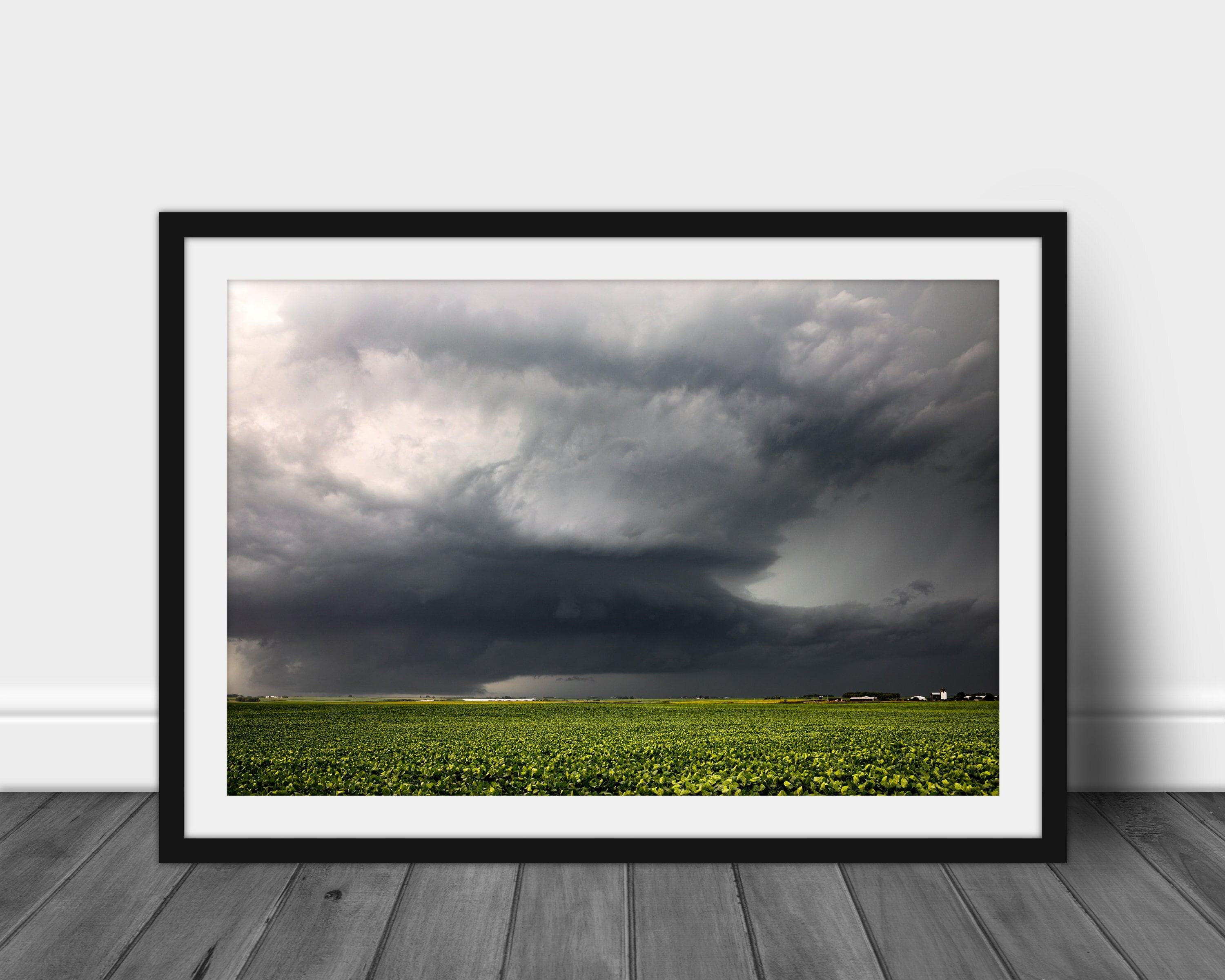Large Thunderstorm Cloud Photography Print, Stormy Iowa Landscape Wall ...