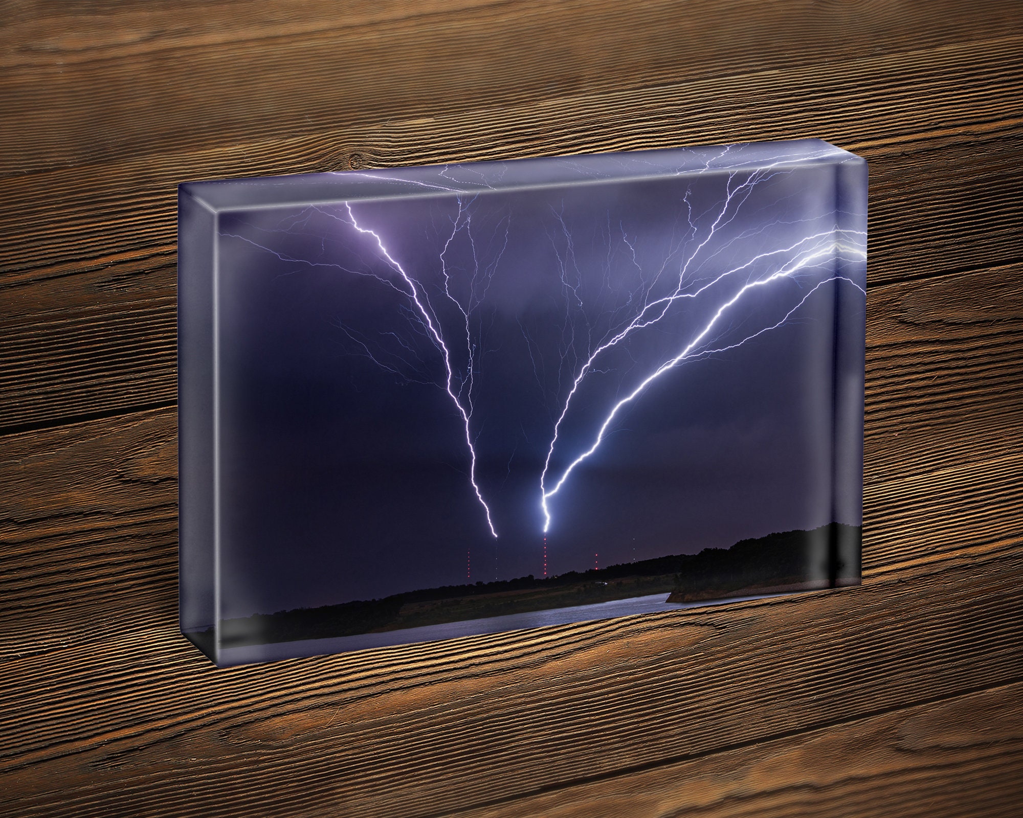 Home & Living Wall Hangings Acrylic photo block display freestanding ...