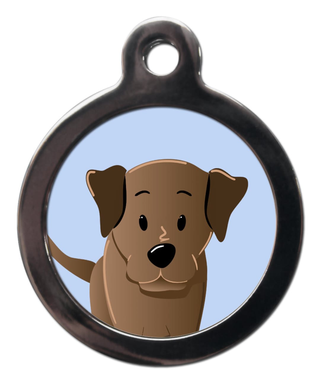 Cartoon Black Labrador Tag , Personalised - Etsy