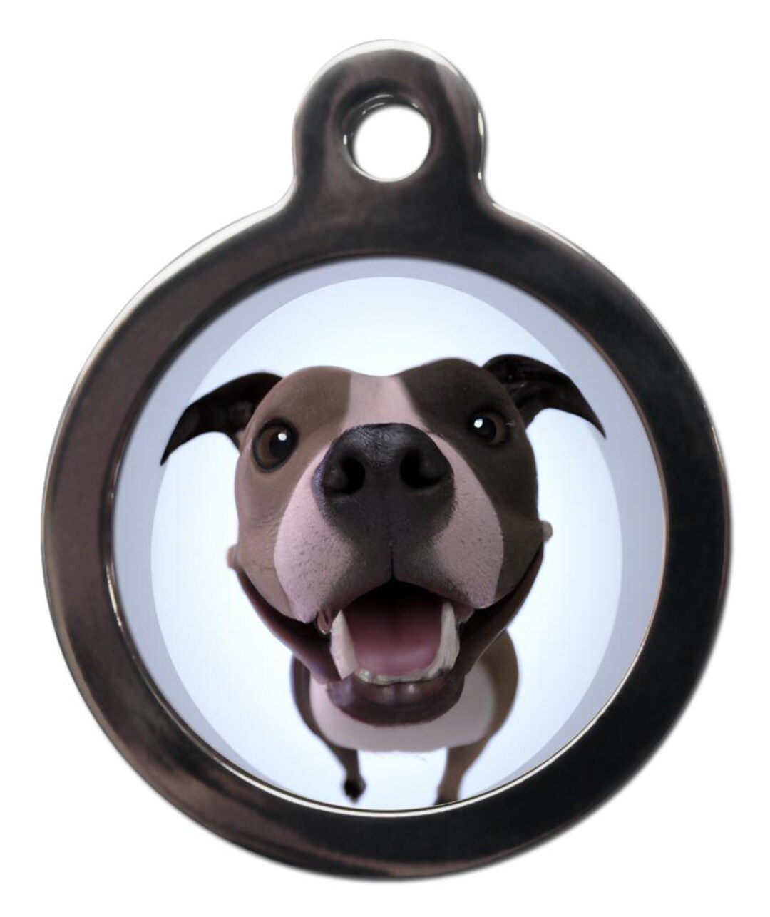 Staffy, Staffordshire Bull Terrier Fish Eye Lens ID Tag Keyring - Etsy