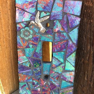 Hummingbird Mosaic Light Switch Plate/mosaic Light Switch Cover/mosaic ...