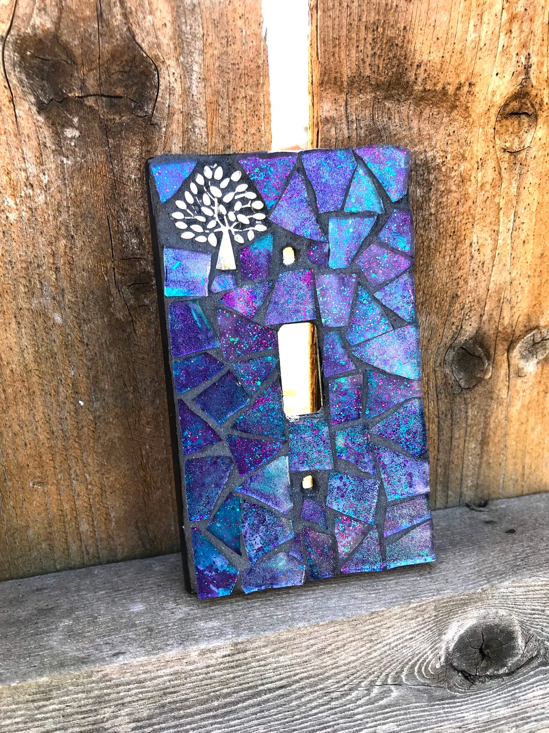 Tree of Life Mosaic Light Switch Plate/mosaic Light Switch Cover/mosaic ...