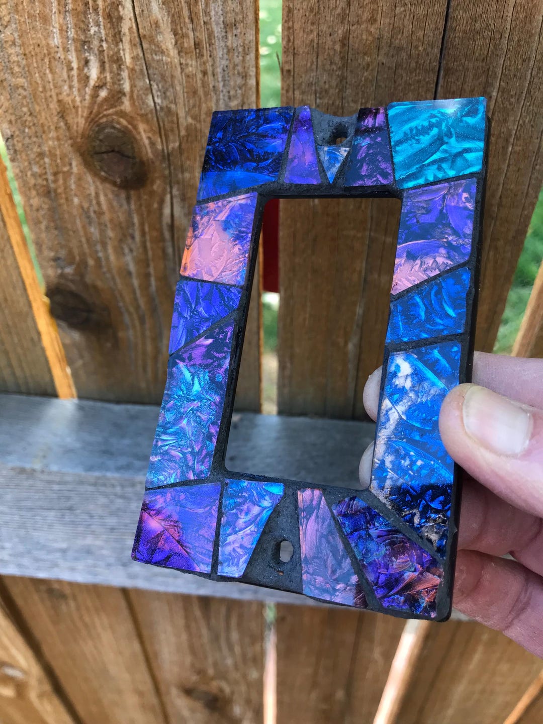 Van Gogh Glass Mosaic Light Switch Plate/mosaic Light Switch Cover ...