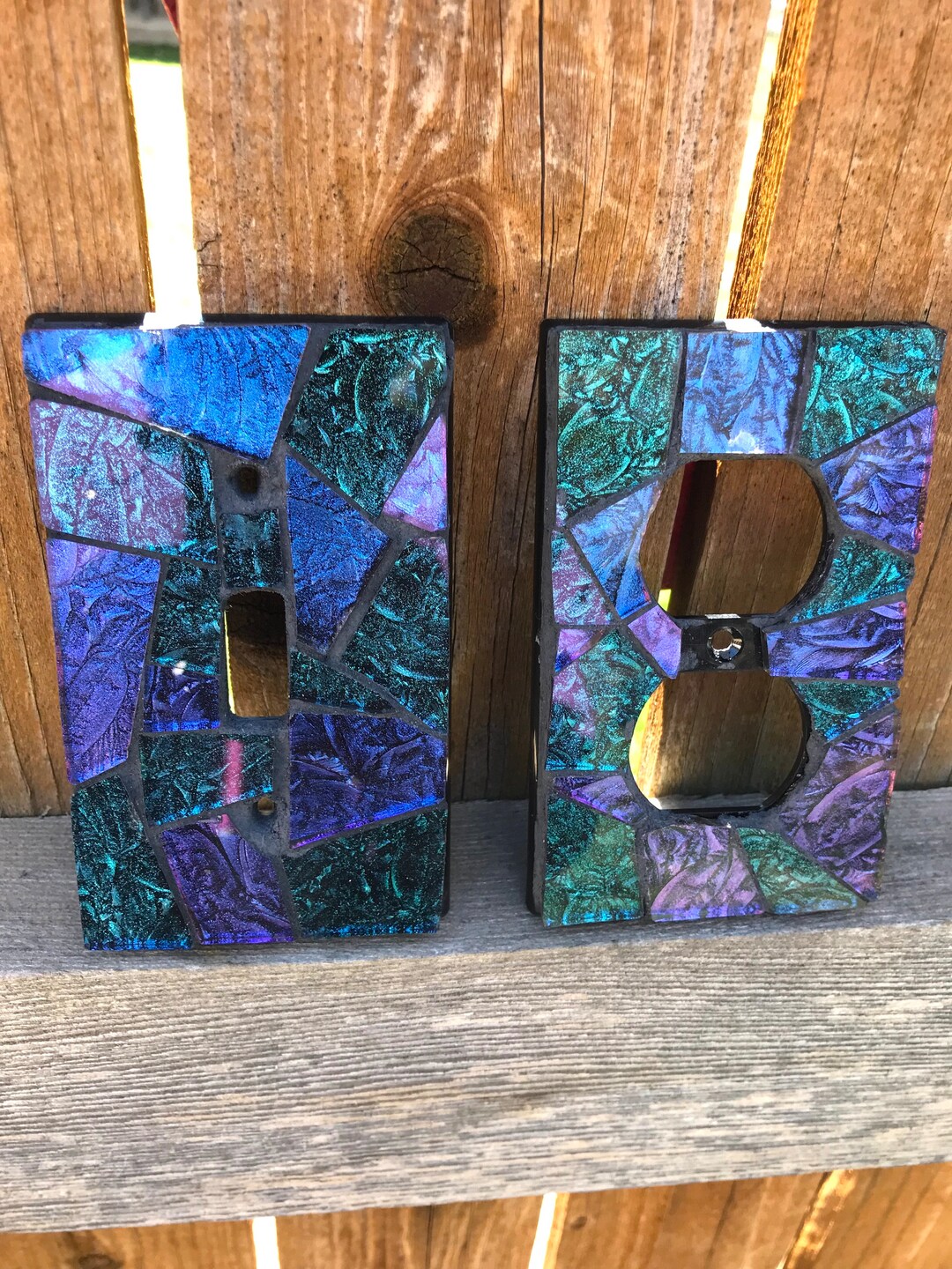 Mosaic Light Switch Plate/van Gogh Glass Mosaic Light Switch Cover ...