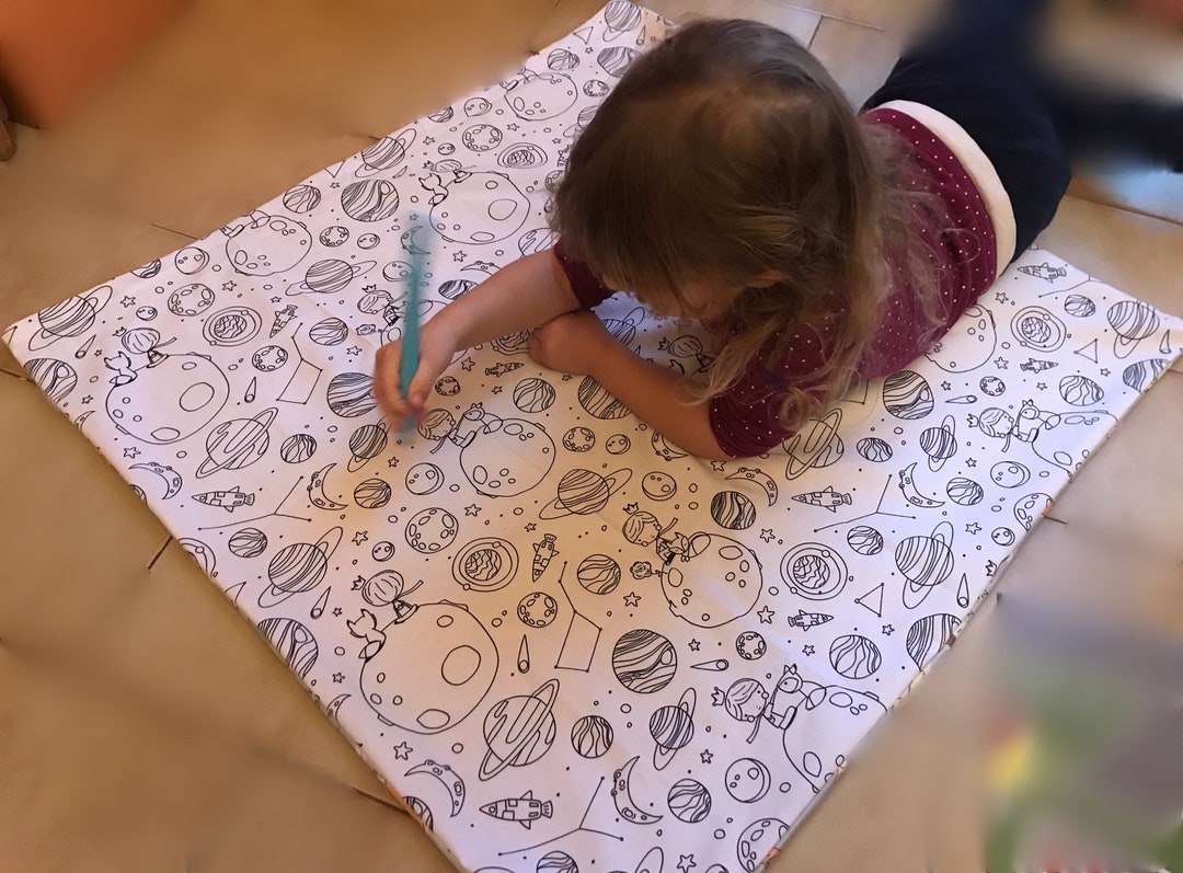 Washable and Reusable Coloring Mat - Etsy