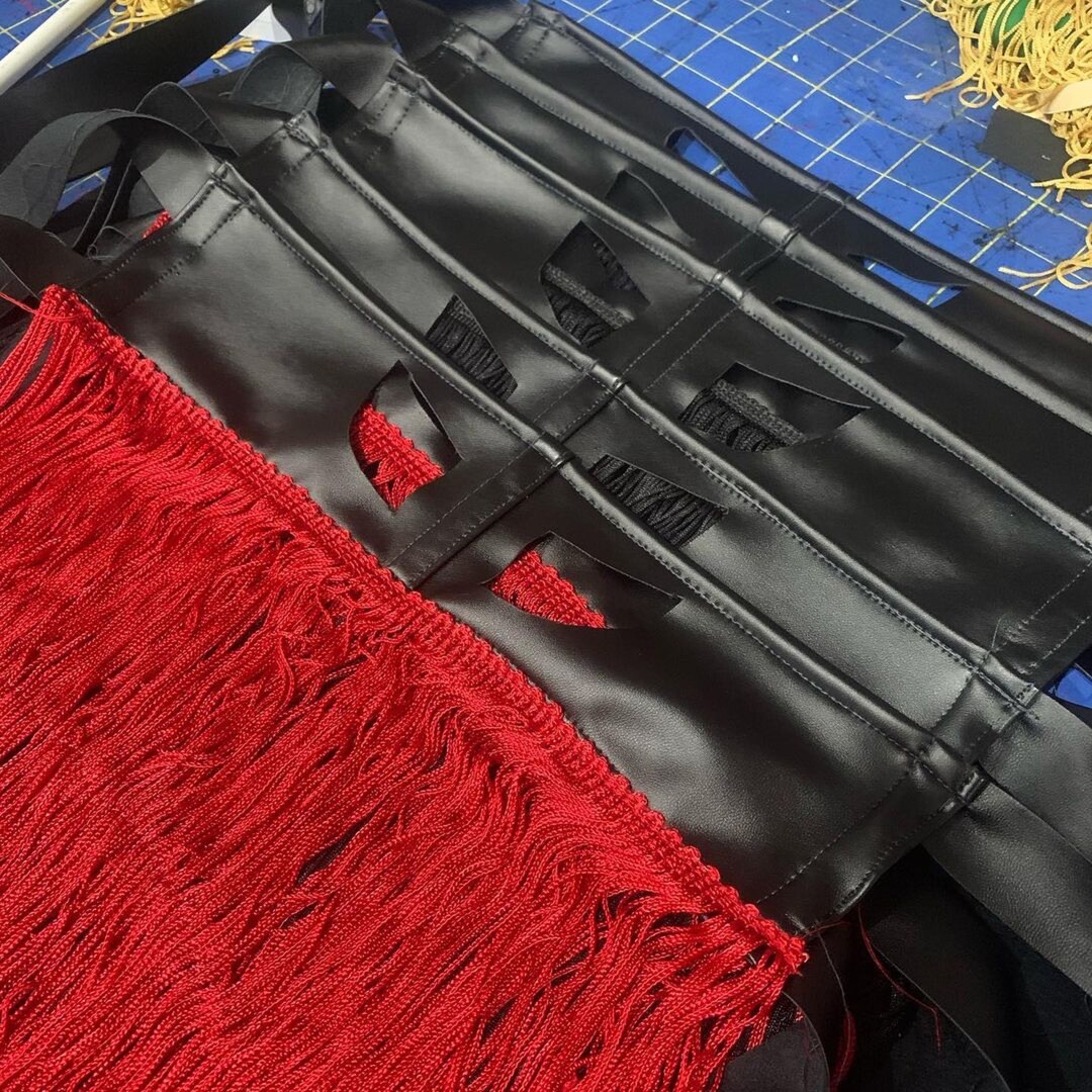 Red Orville Peck Inspired Mask Fringe Mask Cowboy Mask - Etsy