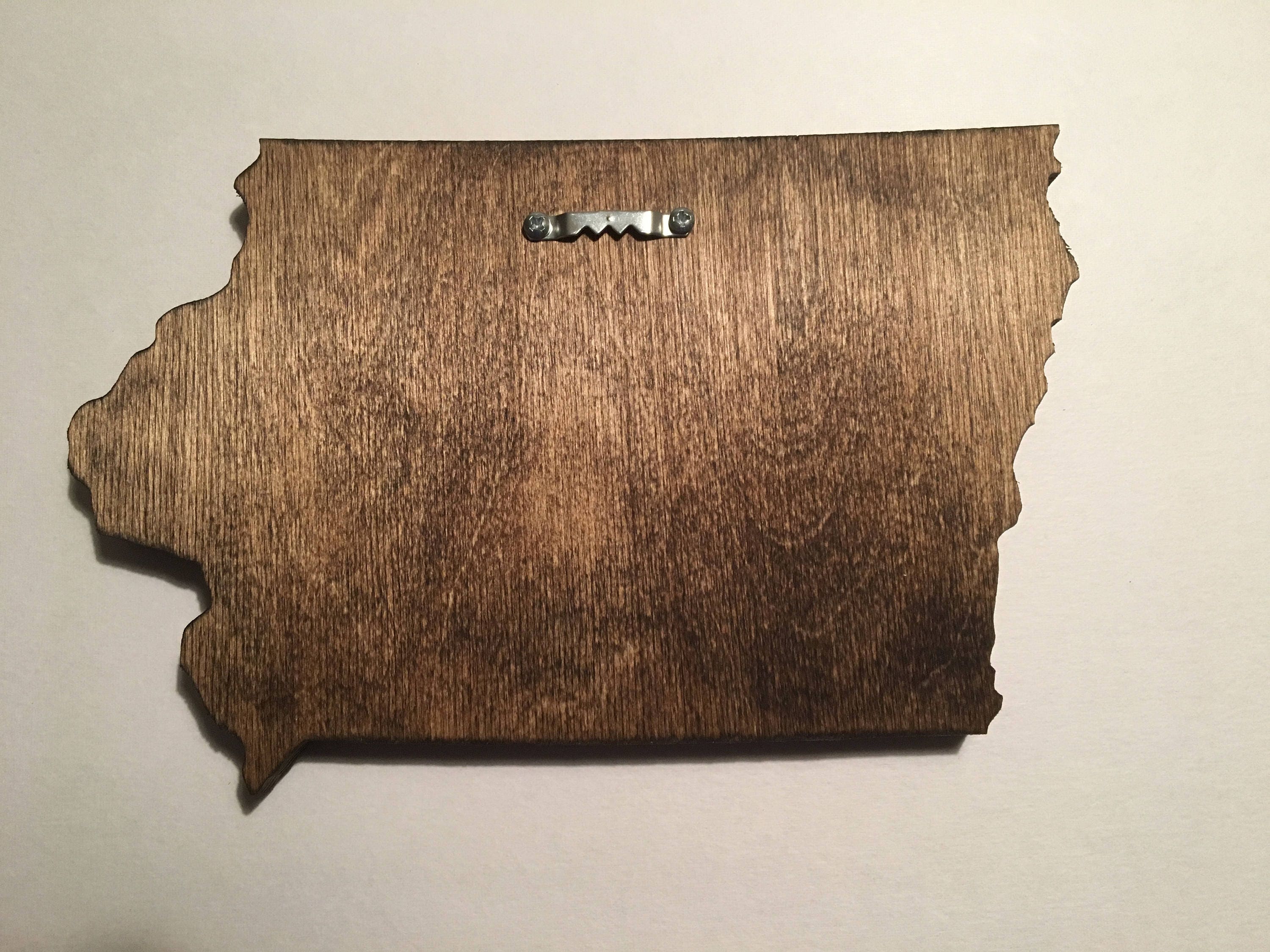 Wooden Iowa Home Sign - Etsy