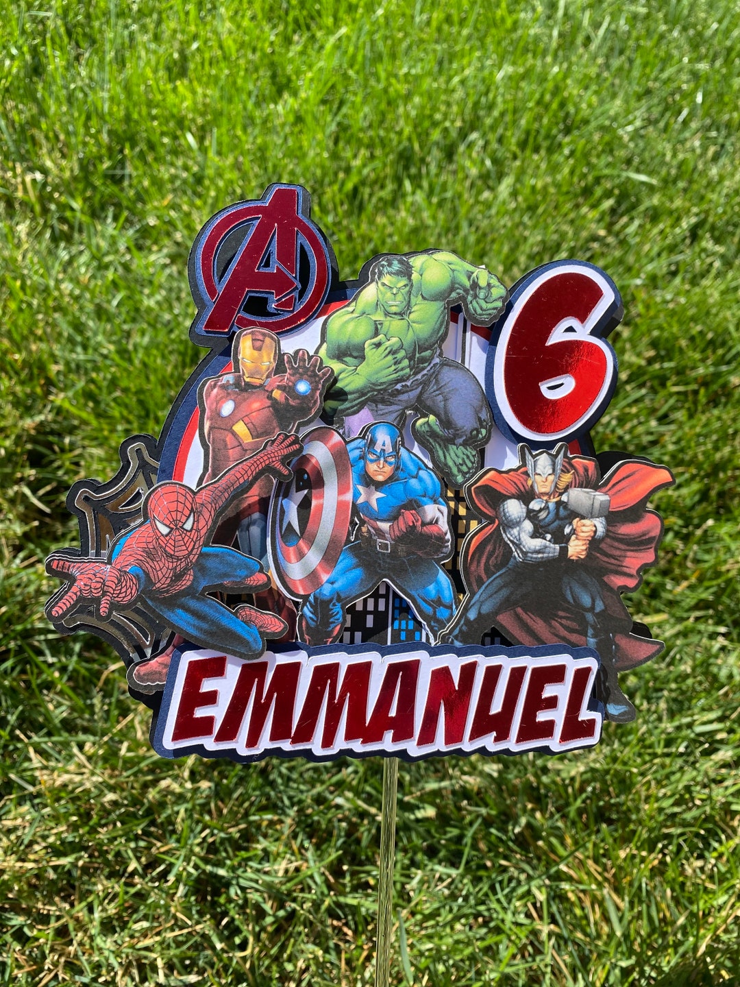 Avengers Cake Topper - Etsy
