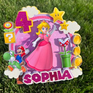 Princess Peach Cake Topper - Etsy