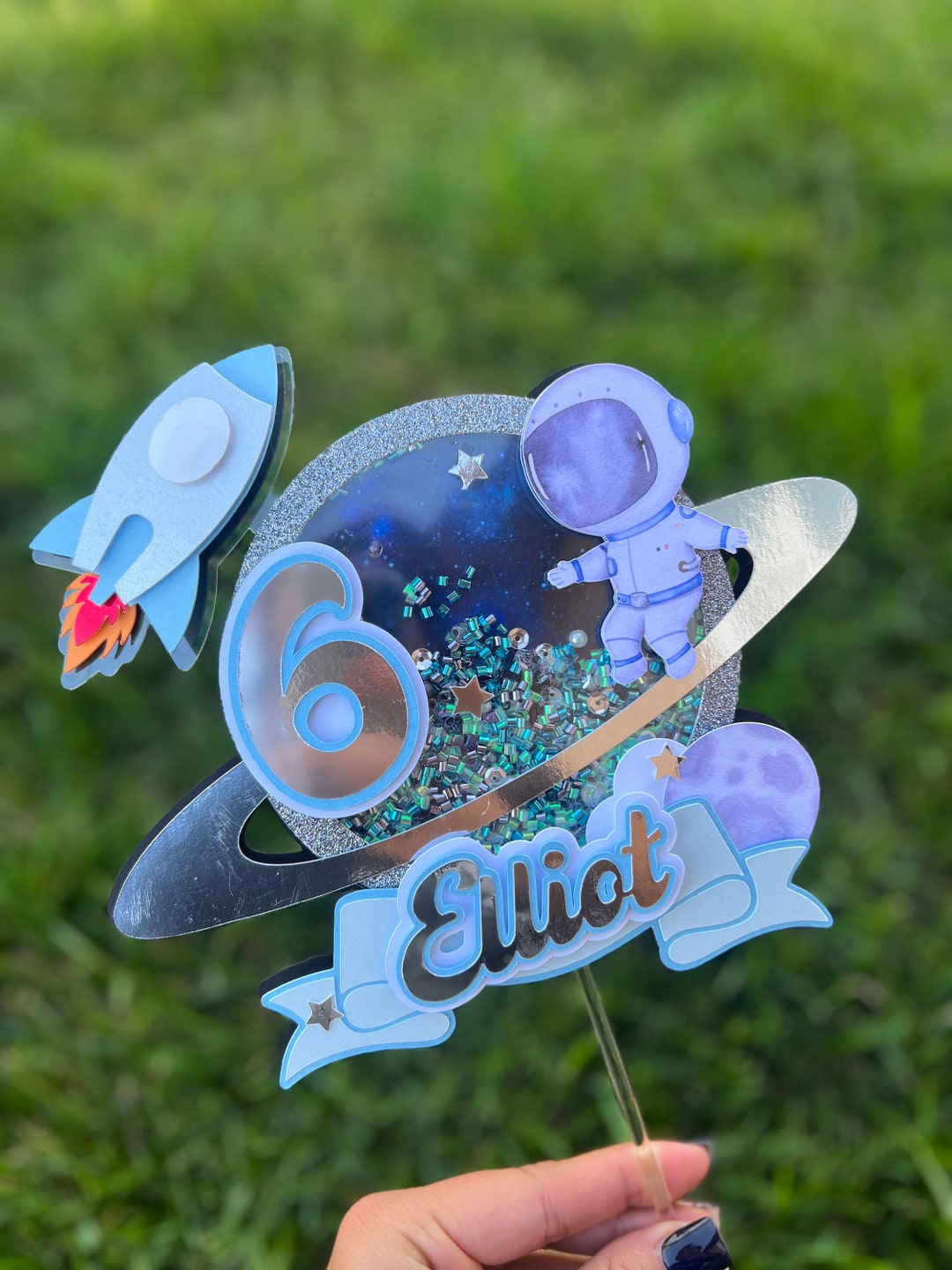 Space (galaxy) Cake Topper - Etsy