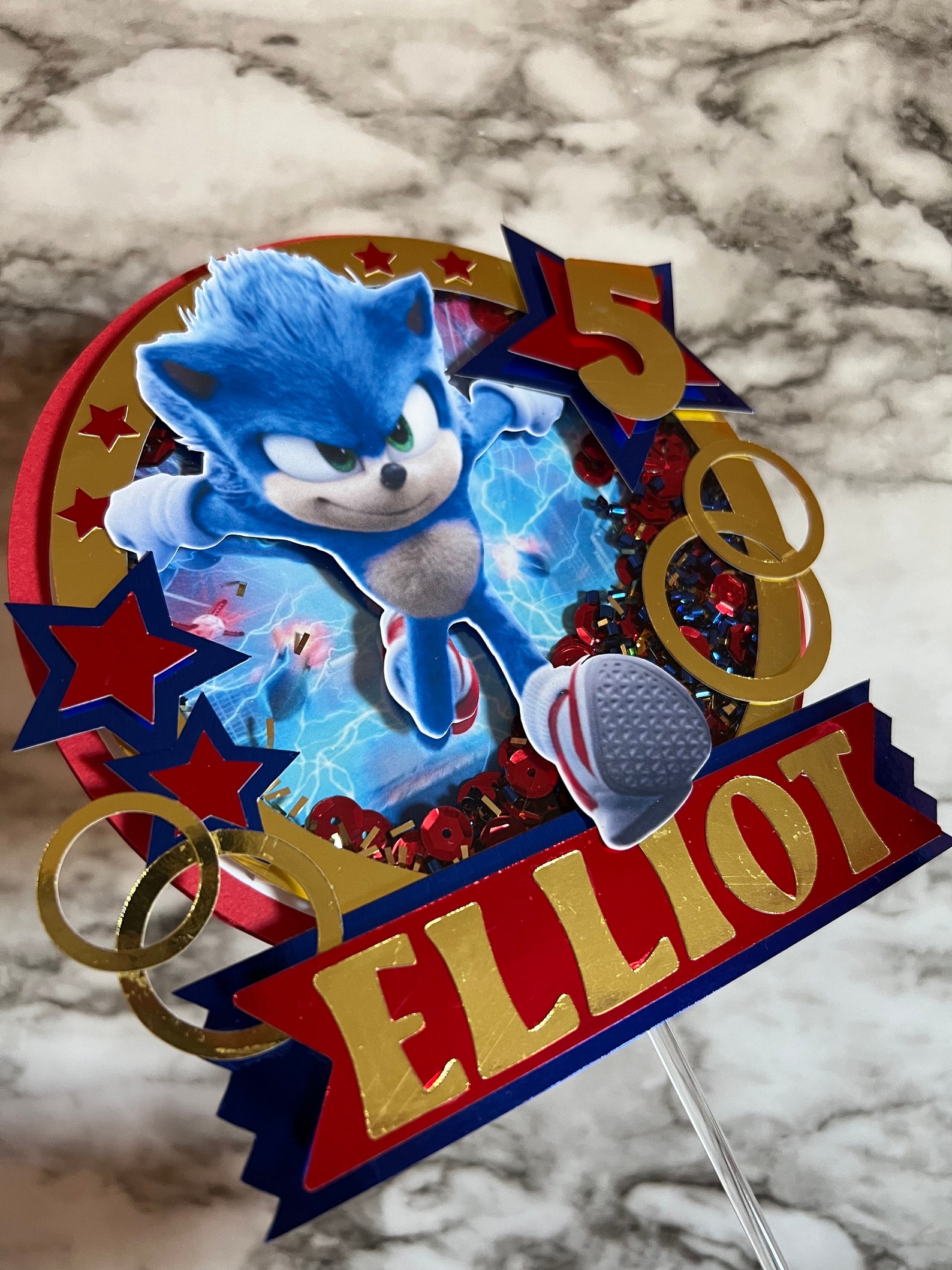 Sonic Cake Topper - Etsy UK