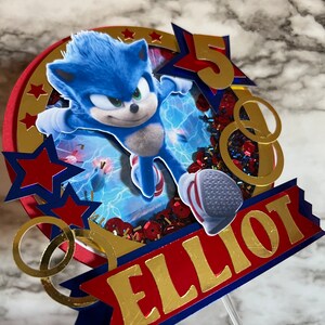 Sonic Cake Topper - Etsy