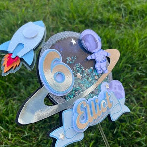 Galaxy Astronaut Cake Topper - Etsy
