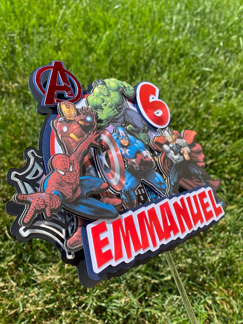 Avengers Cake Topper - Etsy