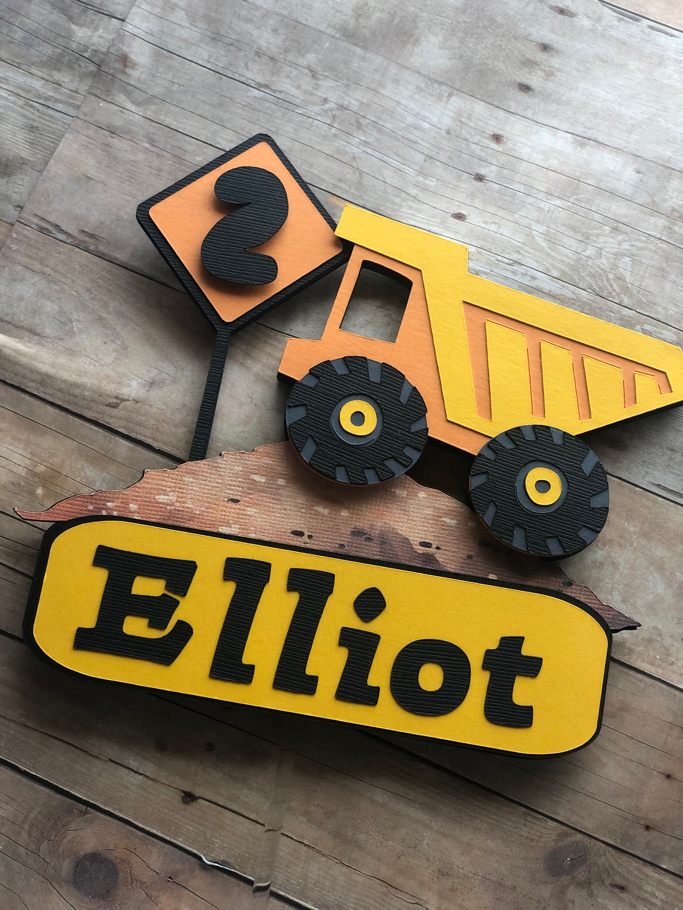 Construction Cake Topper - Etsy