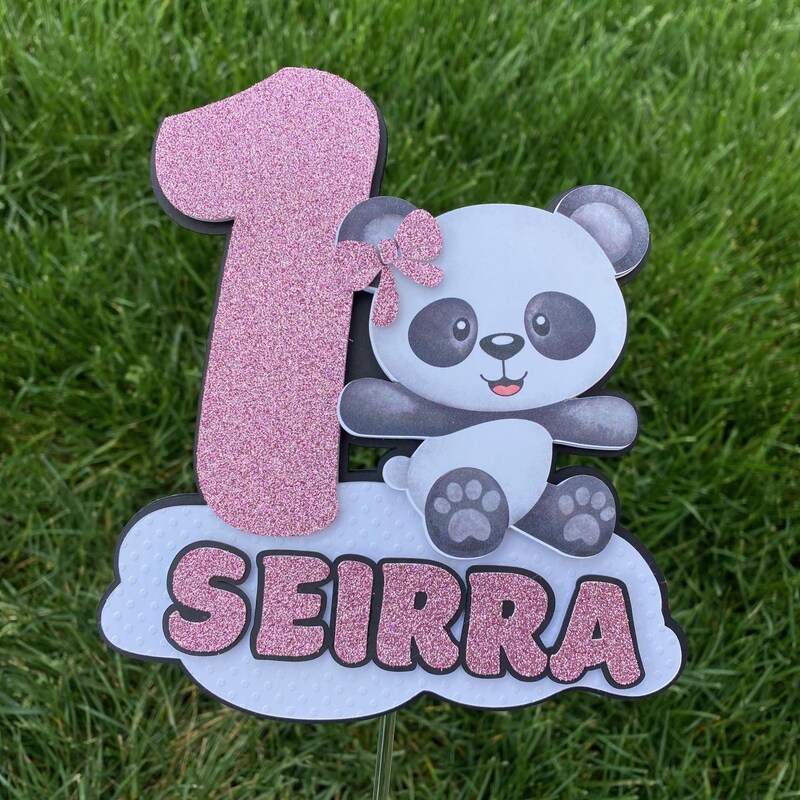 Panda Cake Topper - Etsy