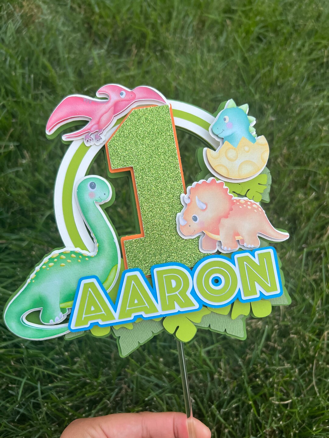 Dinosaur Cake Topper - Etsy