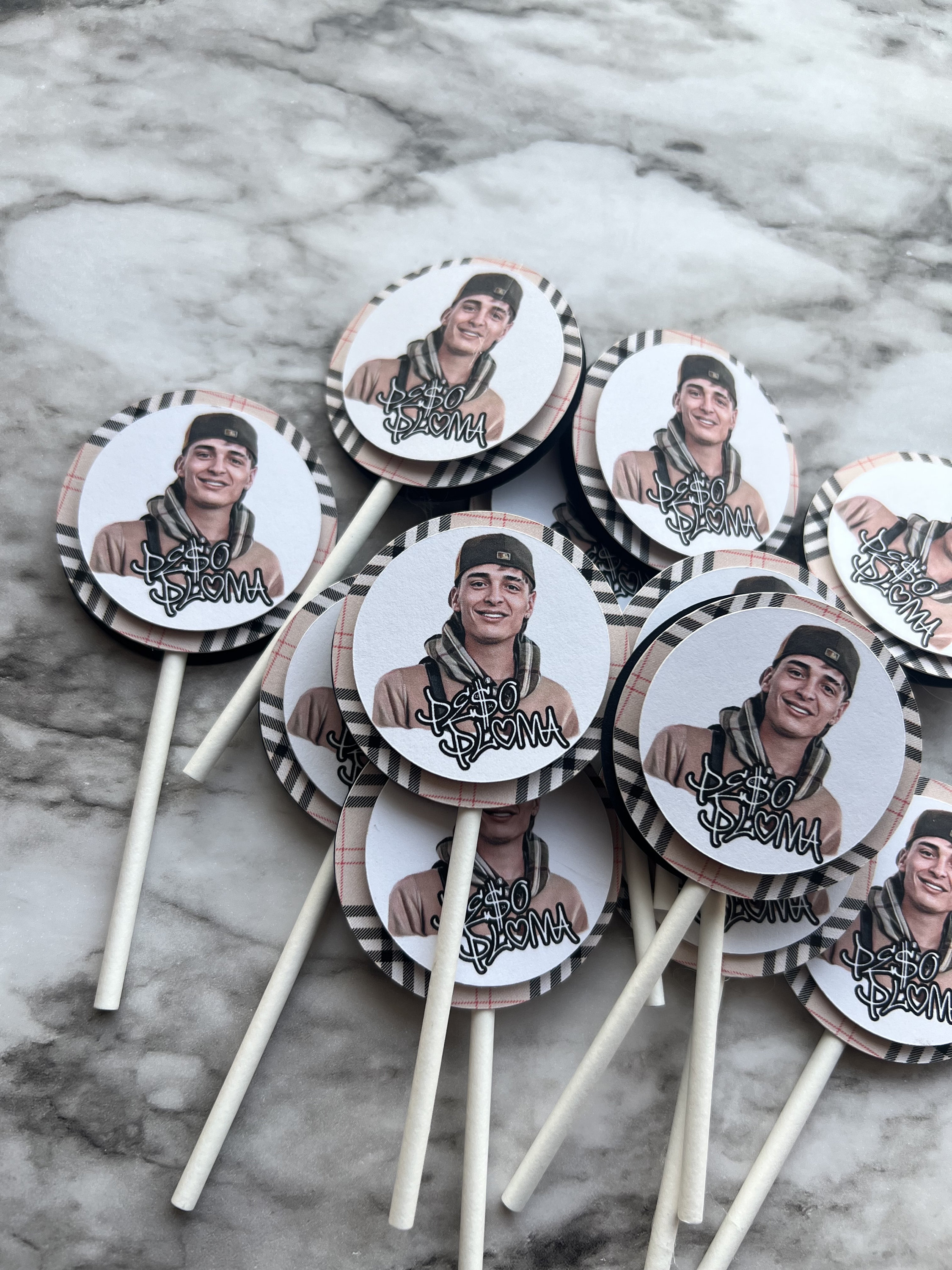 Peso Pluma Inspired Cupcake Toppers - Etsy