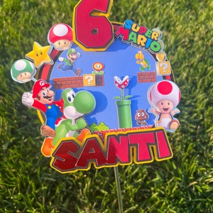 Super Mario Cake Topper - Etsy