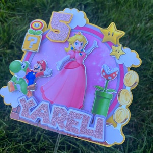 Princess Peach Cake Topper - Etsy