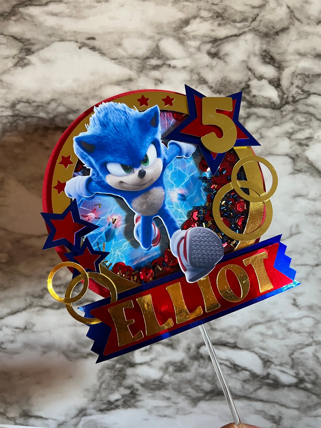 Sonic Cake Topper - Etsy