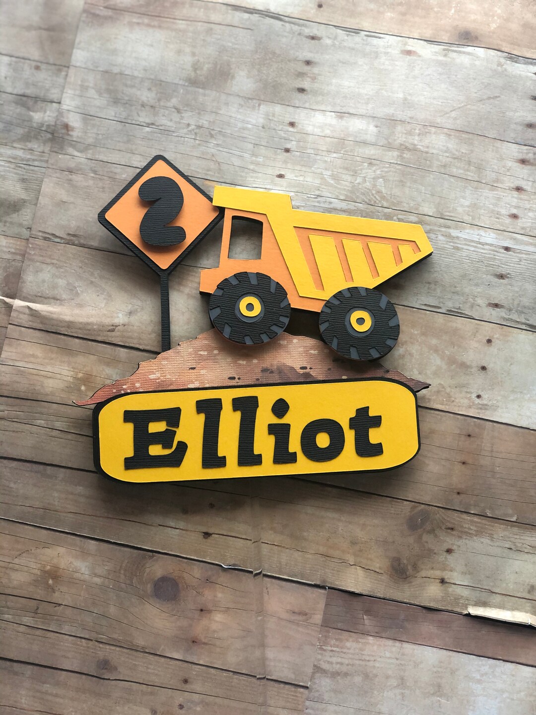 Construction Cake Topper - Etsy