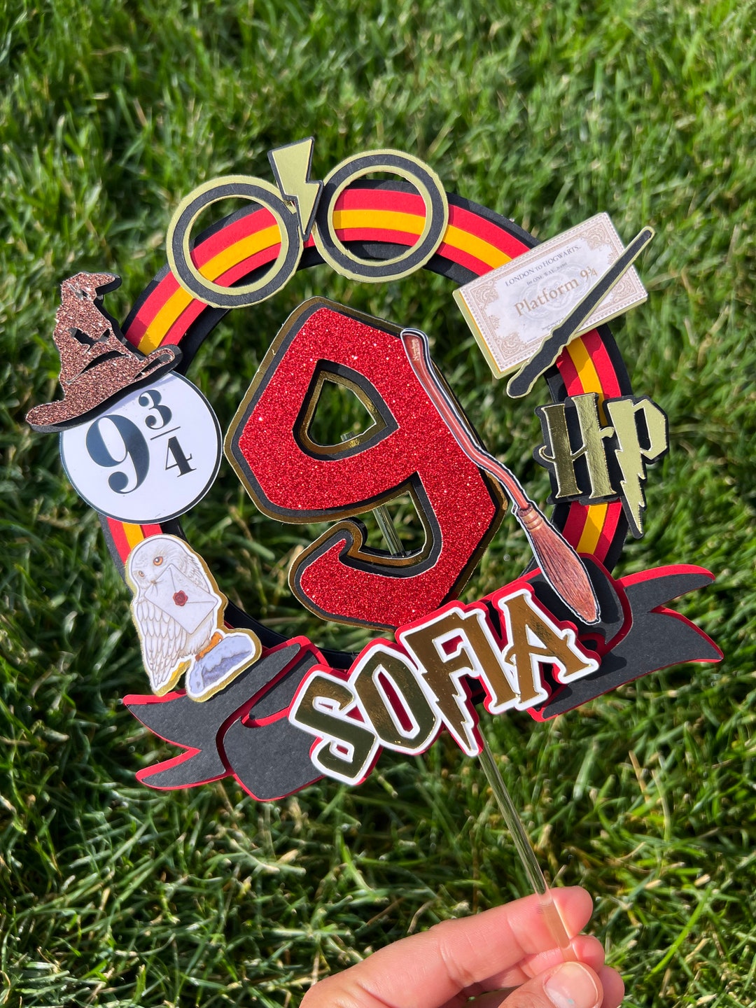 Harry Potter Cake Topper - Etsy