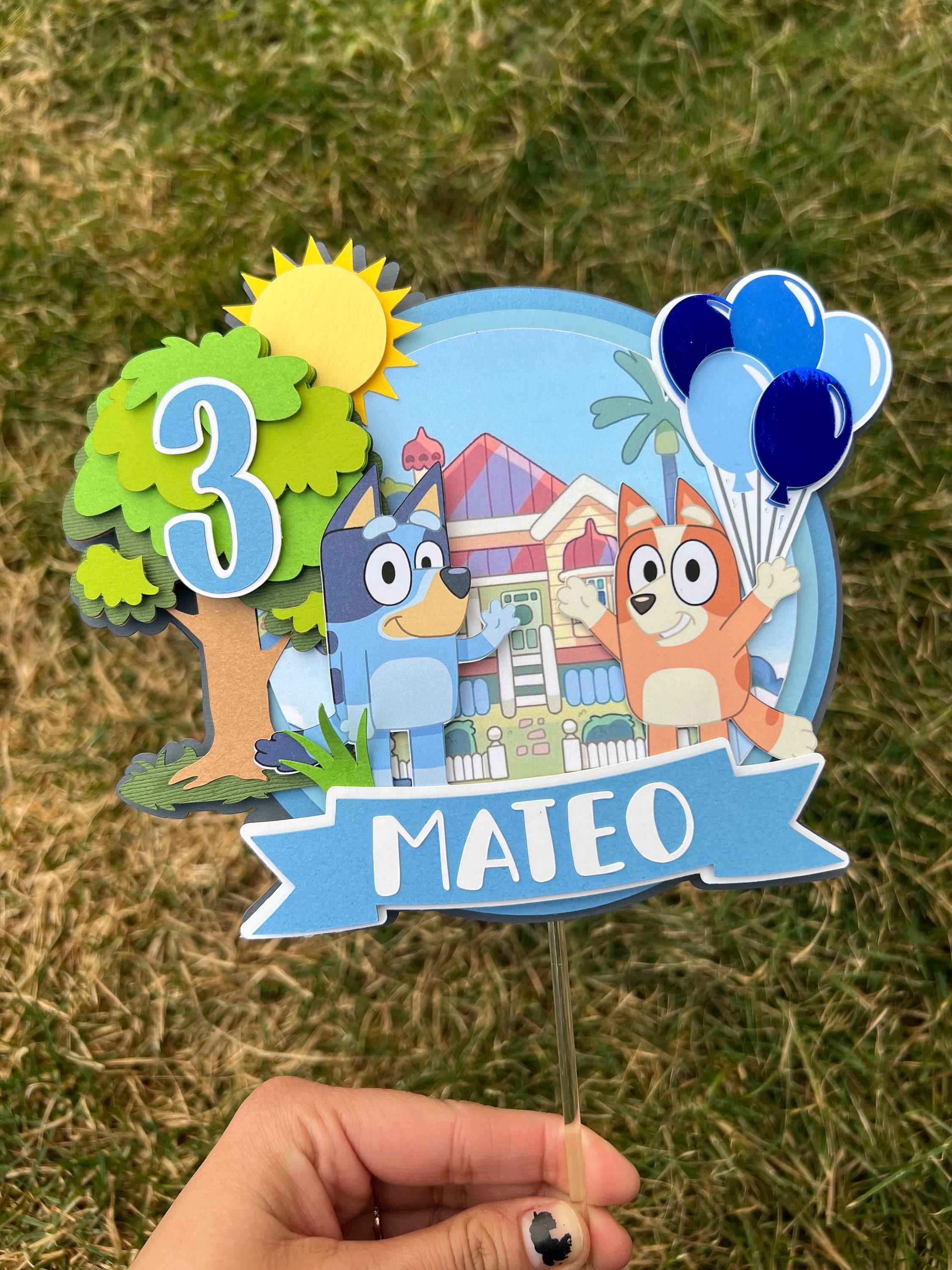 Bluey Inspired Cake Topper - Etsy Australia