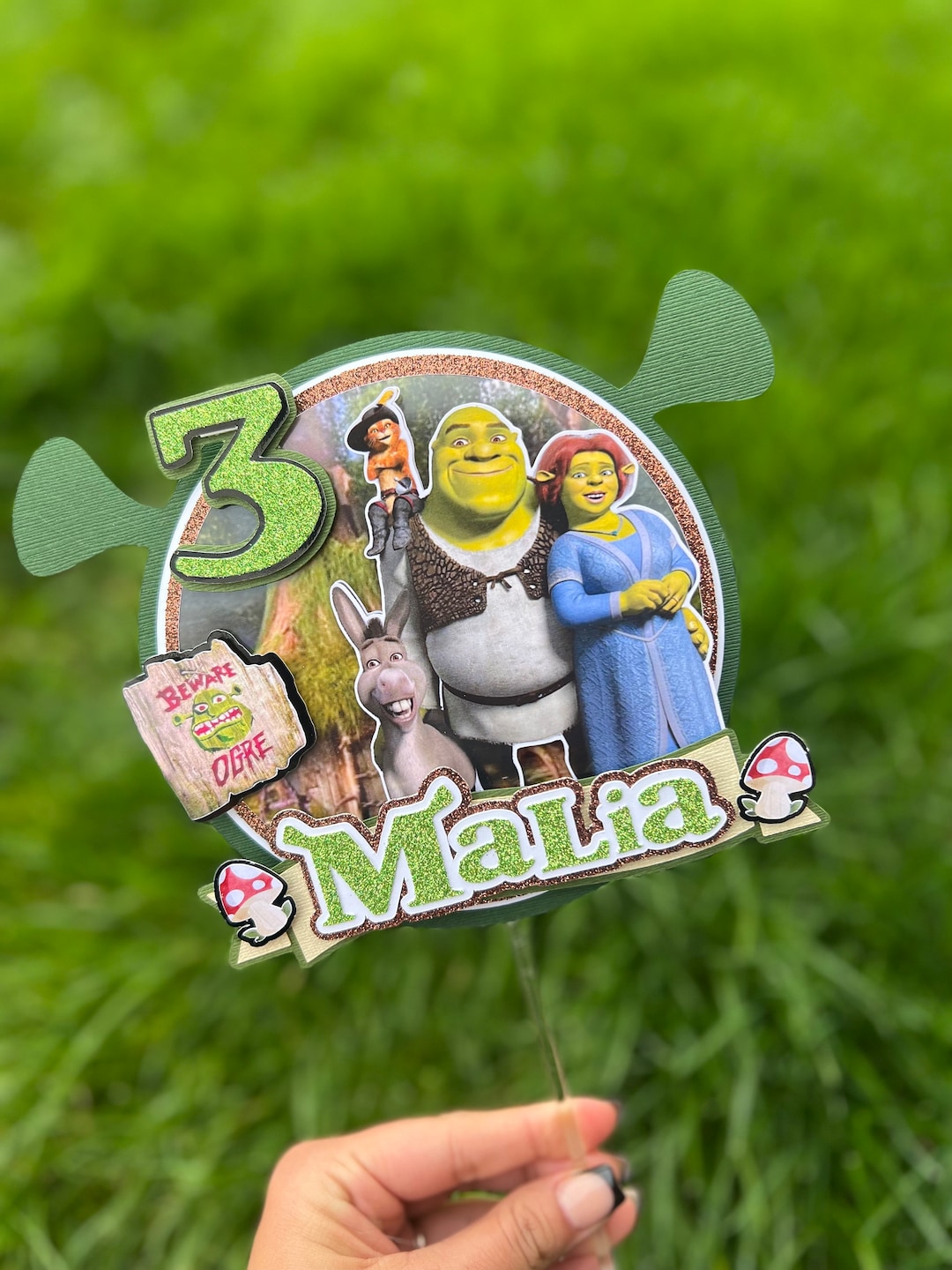Shrek Inspired Cake Topper - Etsy