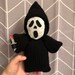 Mini Knitted Scream Guy, Horror Guy, Halloween Stuffy, Spooky Stuffed ...