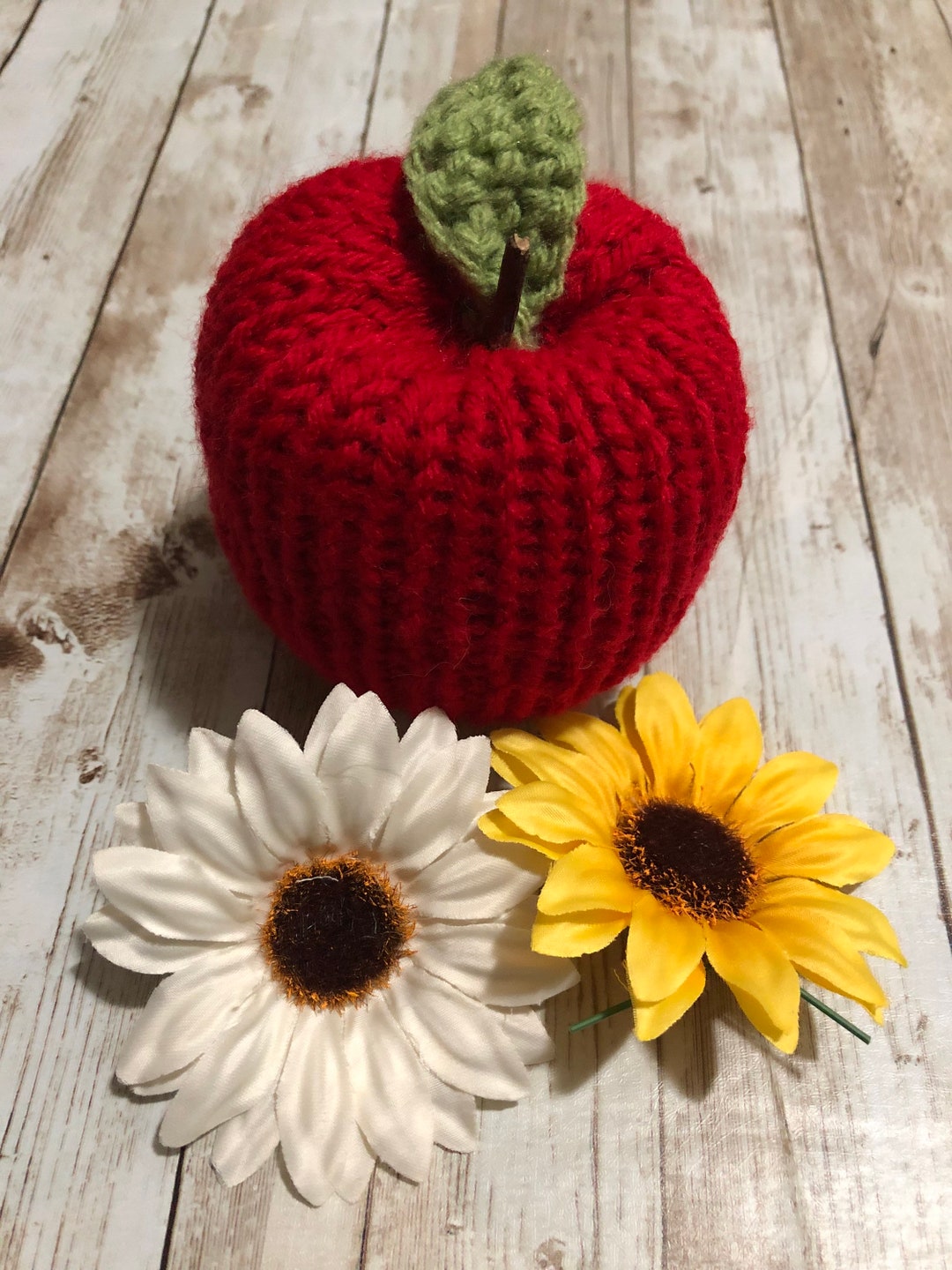 One-knitted Apple, Teachers Gift, School Gift, Knitting Machine ...