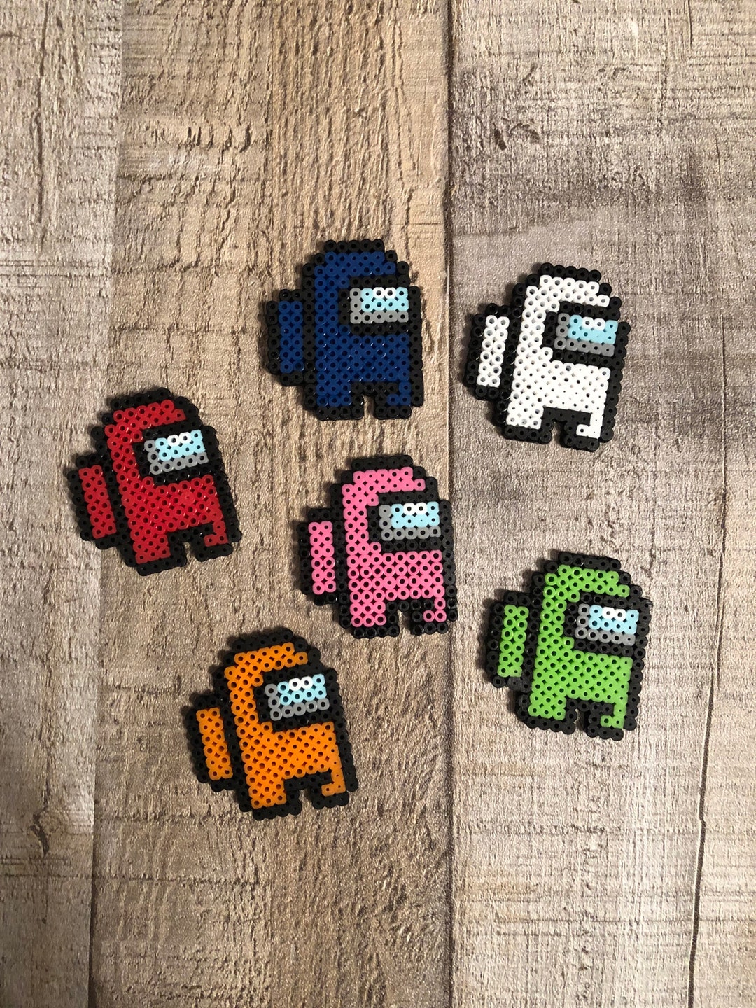 Suspect Alien Guys Magnet Set, Video Game Alien, Sus, Bead Magnet, Fun ...