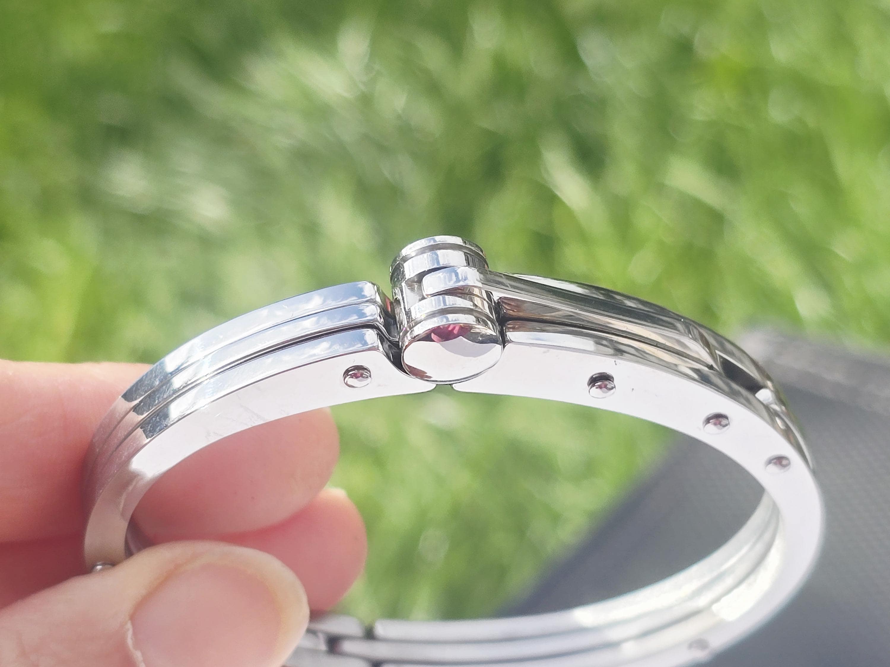 Men's Silver Stainless Steel Handcuff Fashion Bracelet - Etsy