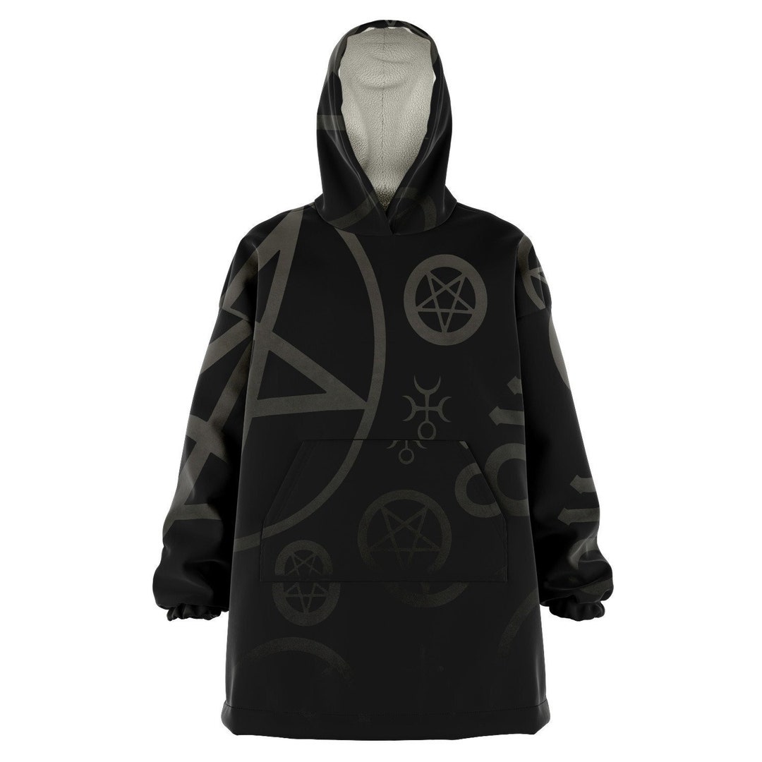 Occultist Witchy Snug Fleece Hoodie Black Metal Unisex Comfy Warm ...
