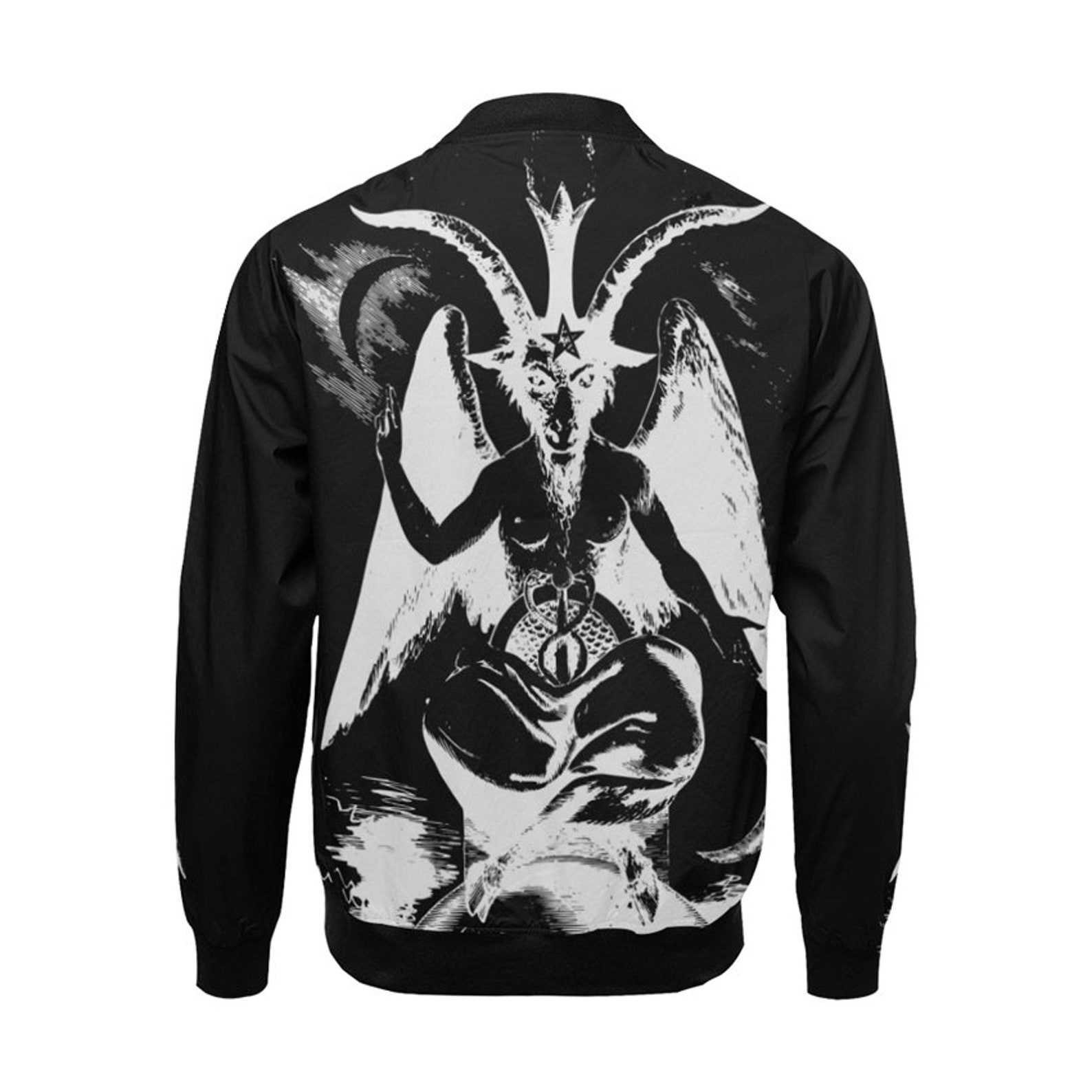 Satanic Bomber Jacket Nugoth Black Metal Alchemy Unisex - Etsy