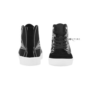 Pentagram Sneakers Baphomet Nugoth Satanic Shoes Luciferian Witchy ...